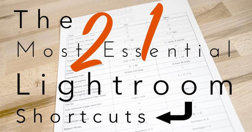 21 Essential Adobe Lightroom Classic Shortcuts - Free Download