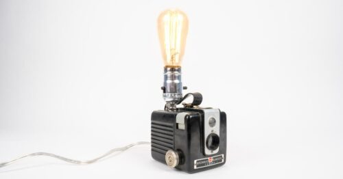 How to Make a Vintage Camera Lamp for $50